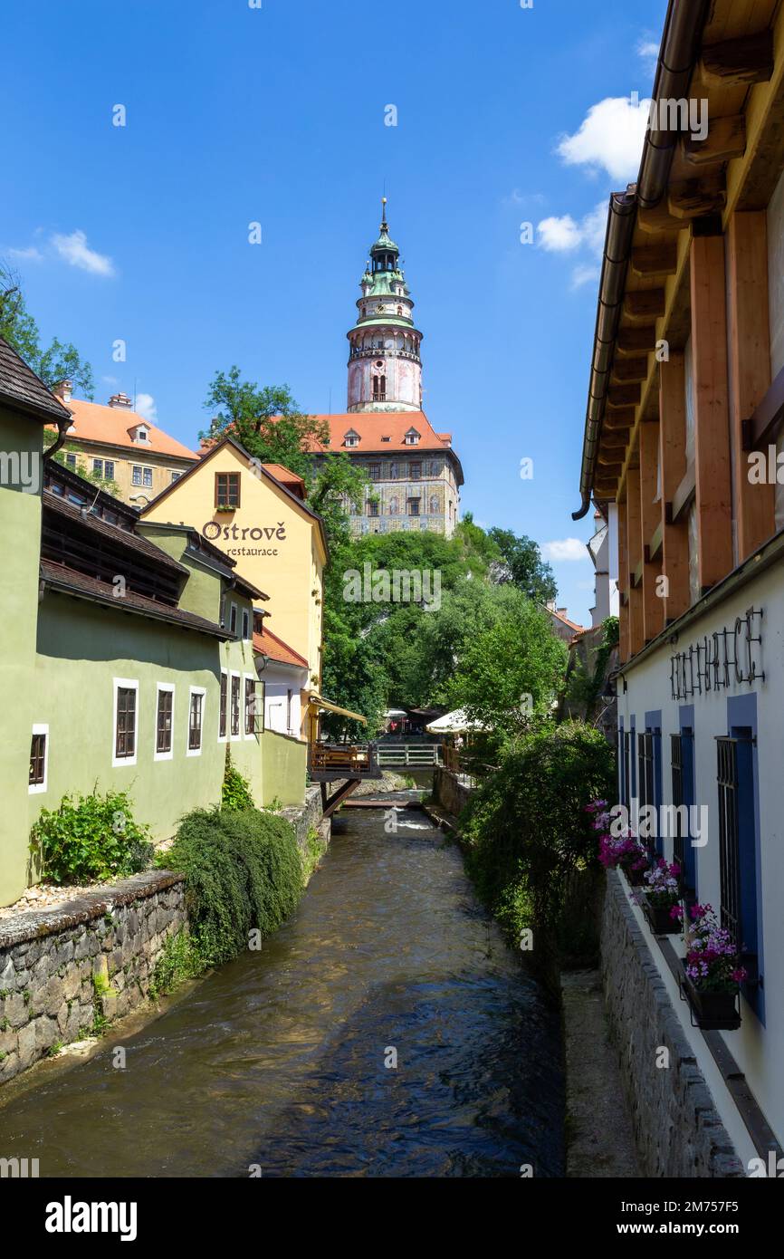 Cesky Krumlov, a beautiful medieval city in the heart of Bohemia, Czech ...