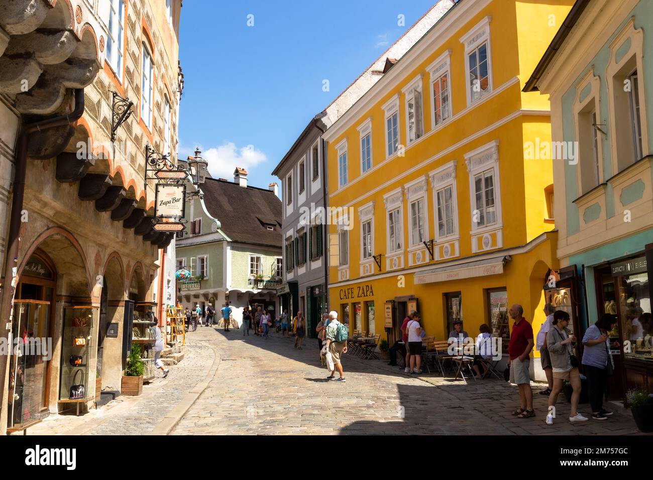 Cesky Krumlov, a beautiful medieval city in the heart of Bohemia, Czech ...