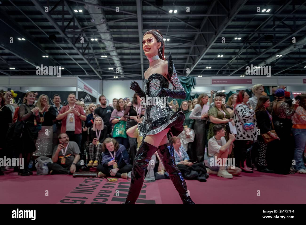 London, UK. 6th January 2023. Drag Queen personalities at DragCon UK ...