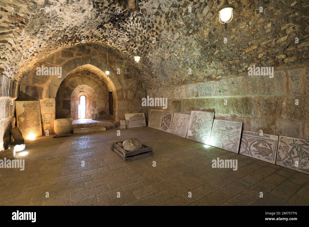 View of Ajloun Castle (Qa'lat ar-Rabad) in the Mount Ajloun district of ...
