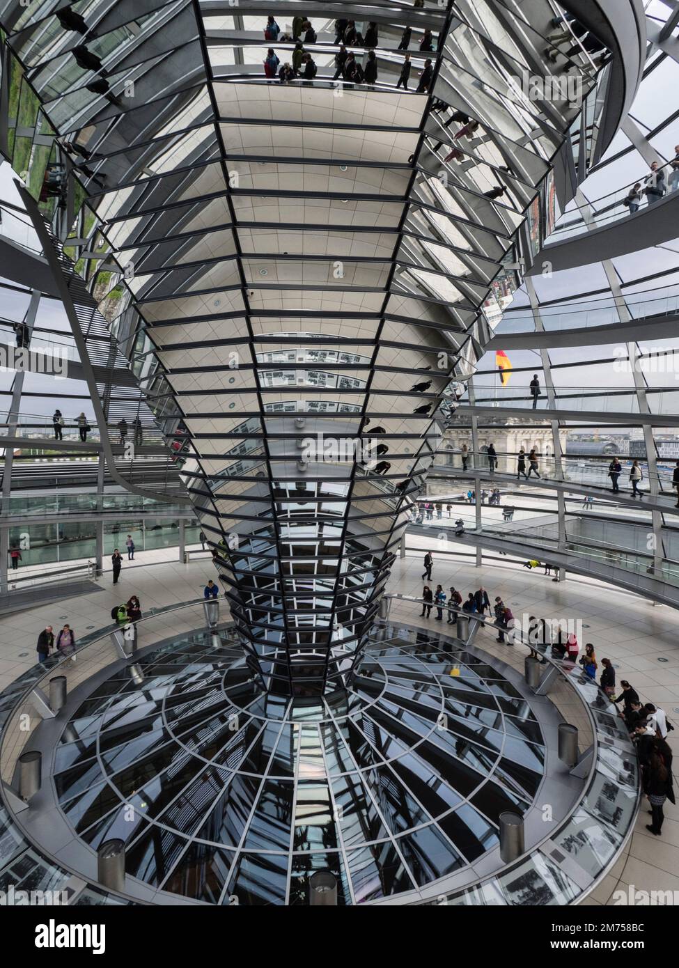 Interior of the Reichstag Dome, Berlin, Germany, Europe Stock Photo - Alamy