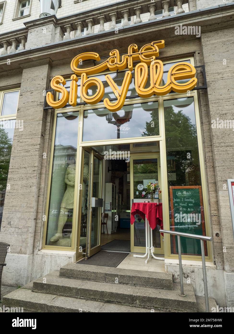Cafe Sibylle, Karl Marx Allee, Berlin, Germany, Europe Stock Photo - Alamy