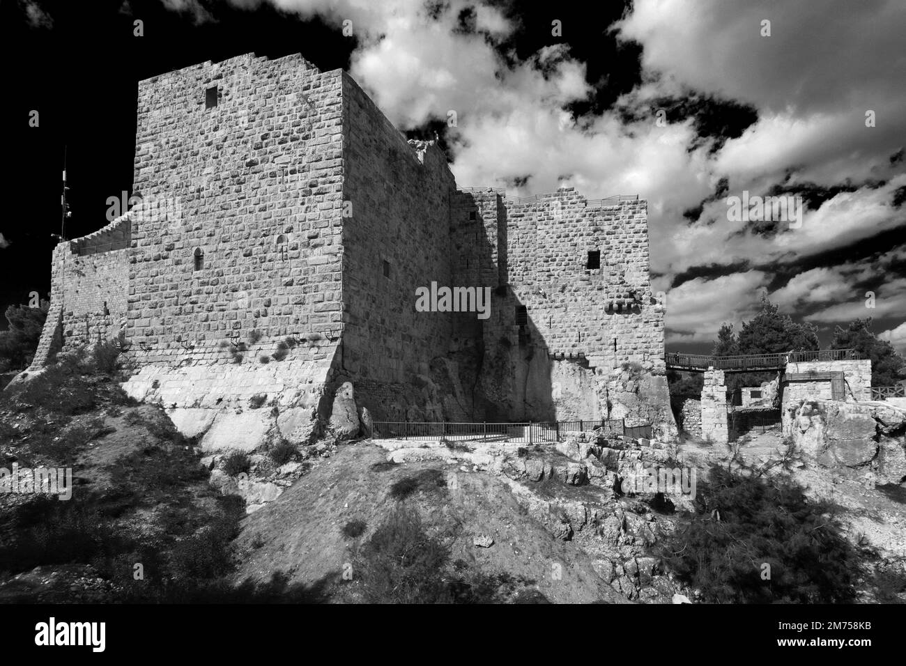 Ajlon castle Black and White Stock Photos & Images - Alamy