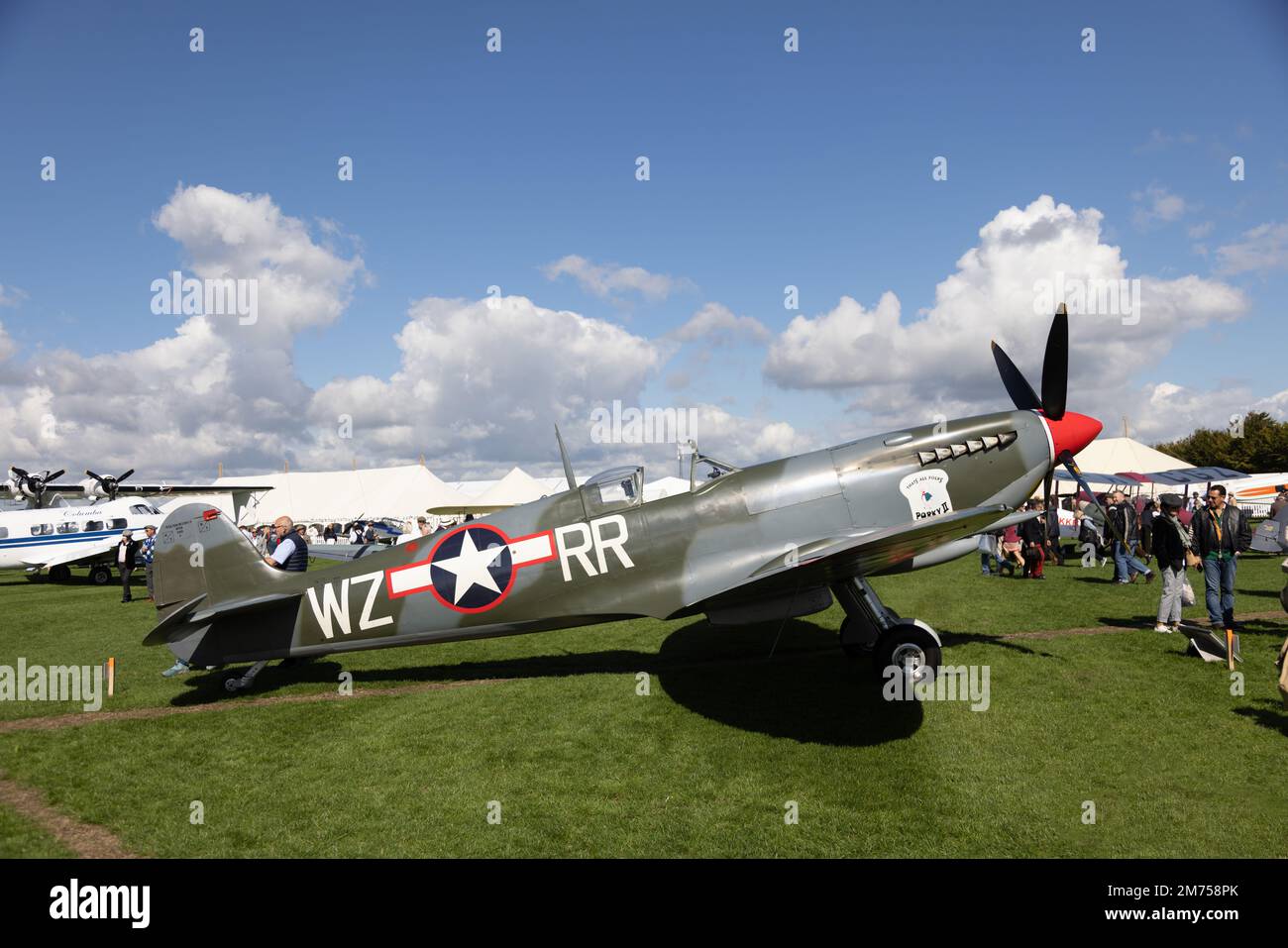 Supermarine Spitfire Lf Xvie At Goodwood Aerodrome During The 2022