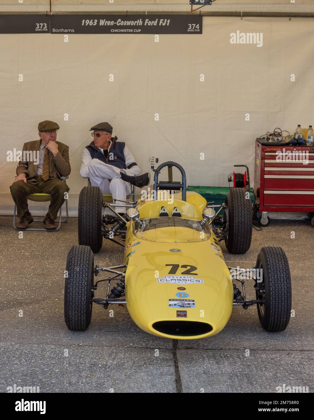 A 1963 Wren-Ford Formula Junior Grand Prix racing car at the 2022 ...