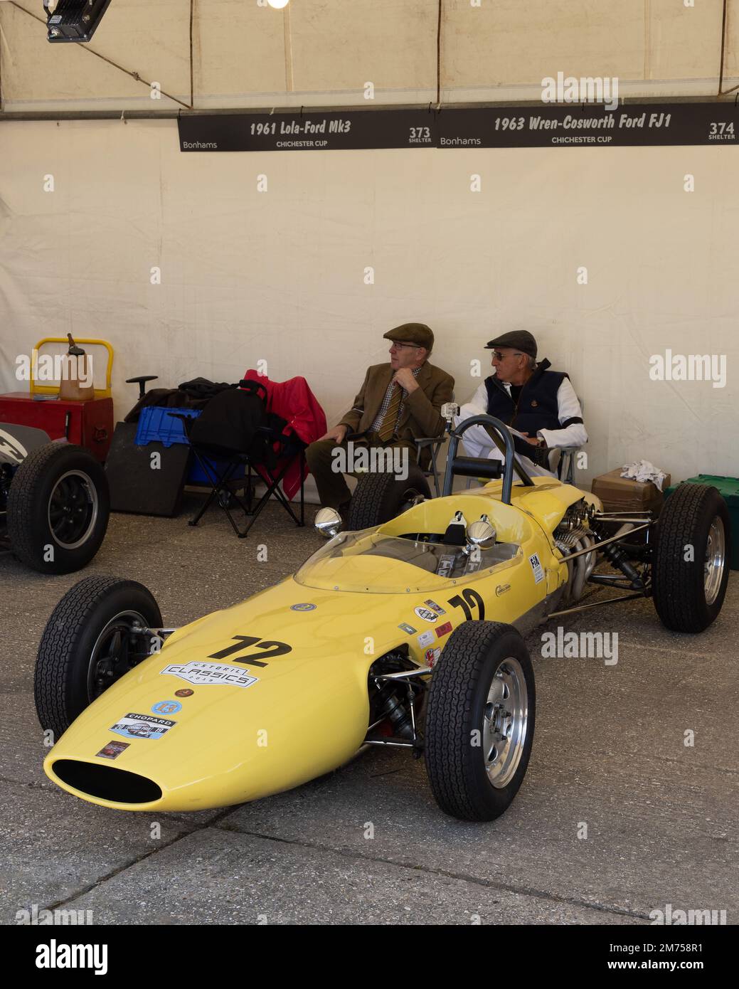 A 1963 Wren-Ford Formula Junior Grand Prix racing car at the 2022 ...
