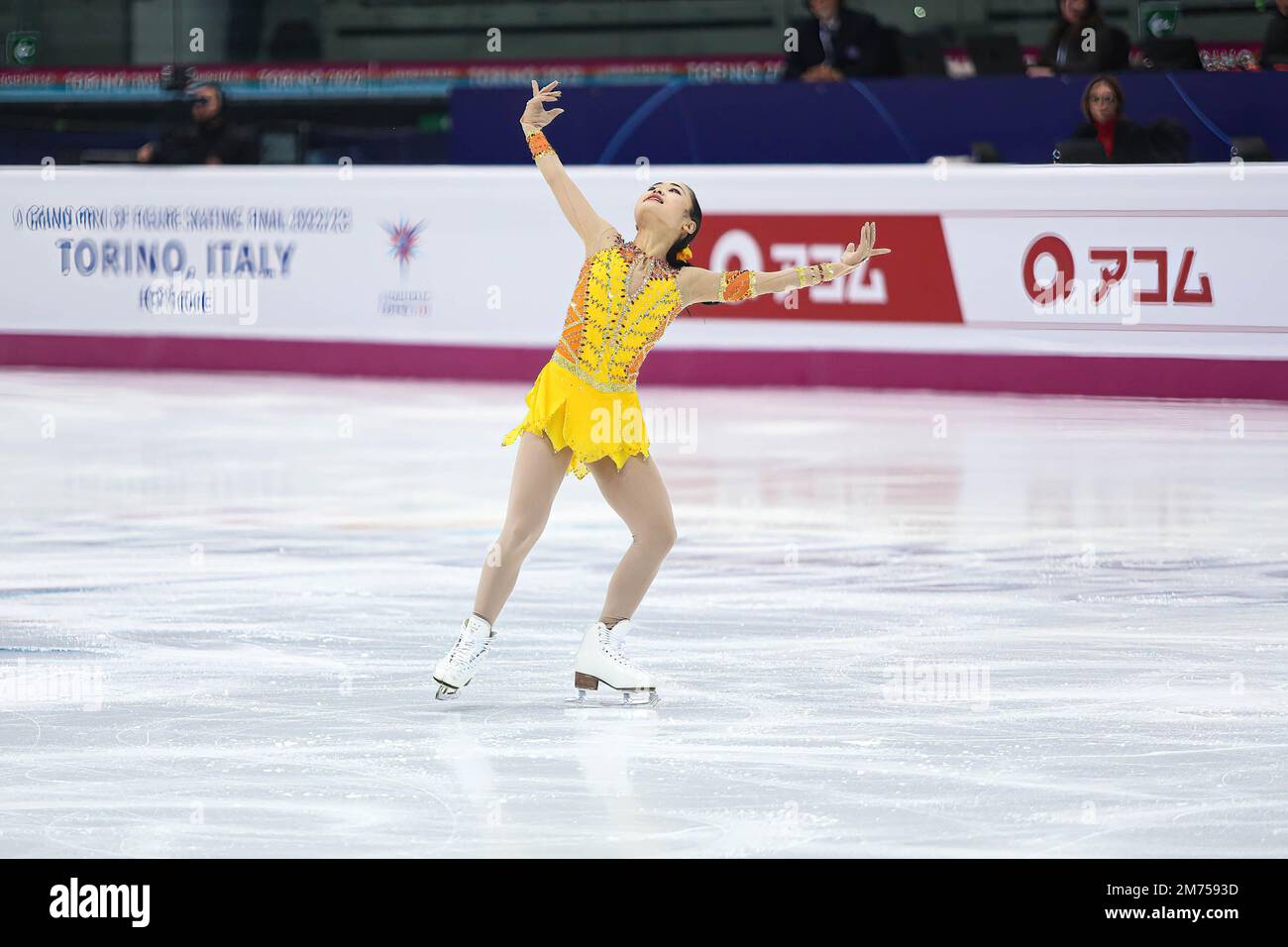 Mao Shimada (JPN) performs during day 1 of the Junior Women Short ...