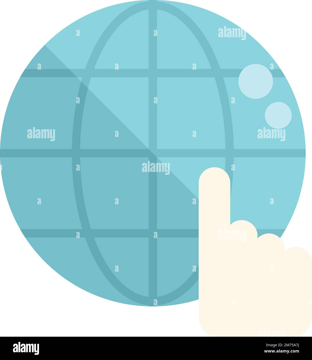 Global control icon flat vector. Room center. Data system isolated ...