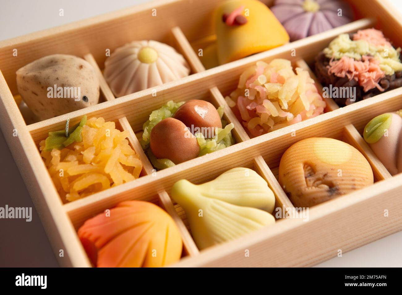 Japanese traditional sweets Nerikiri made from bean paste Stock Photo ...