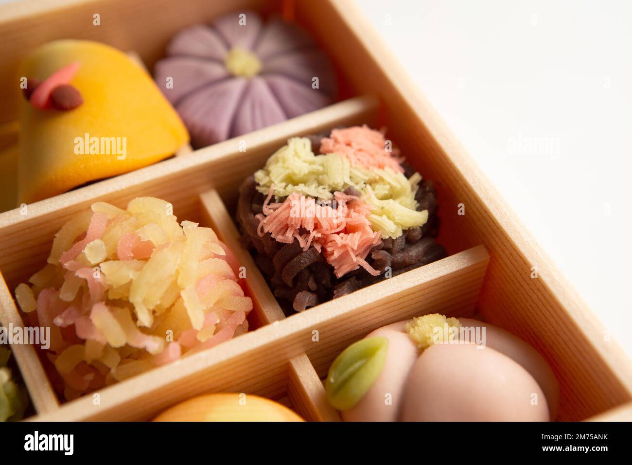 Japanese traditional sweets Nerikiri made from bean paste Stock Photo ...