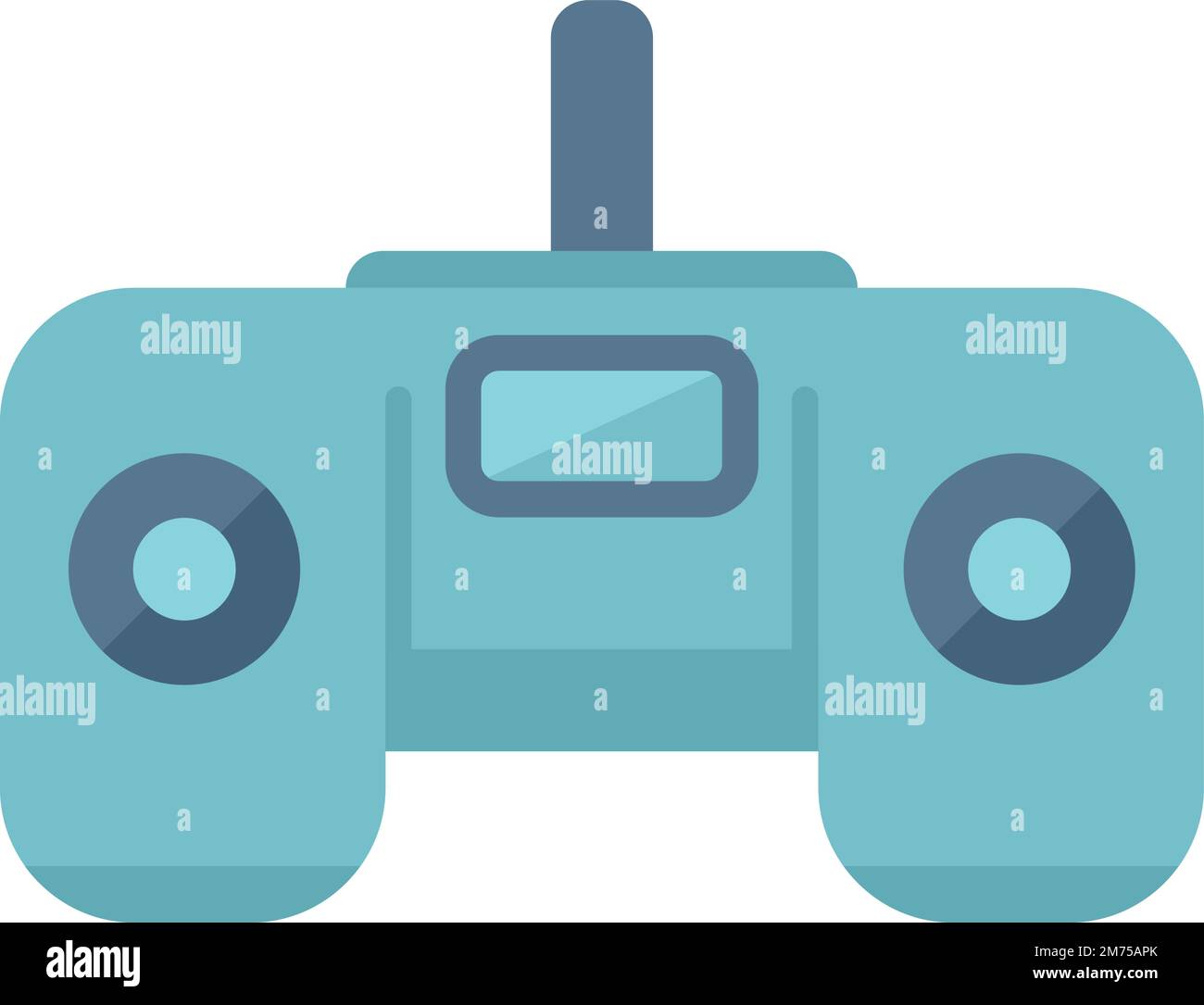 Joystick control icon flat vector. Data center. Monitor report isolated ...