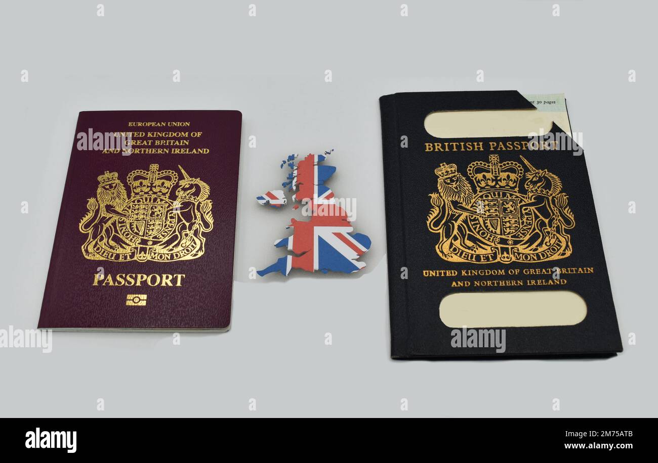 Old uk passport hi-res stock photography and images - Alamy