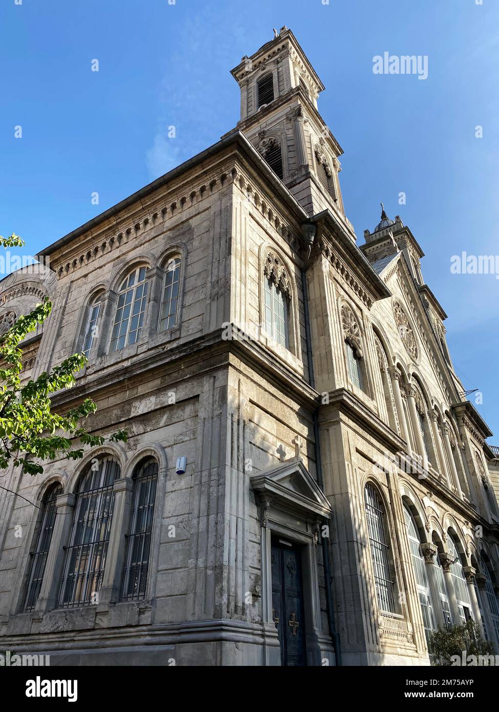 Located in Taksim, Turkey, the Hagia Triada Greek Orthodox Church was ...