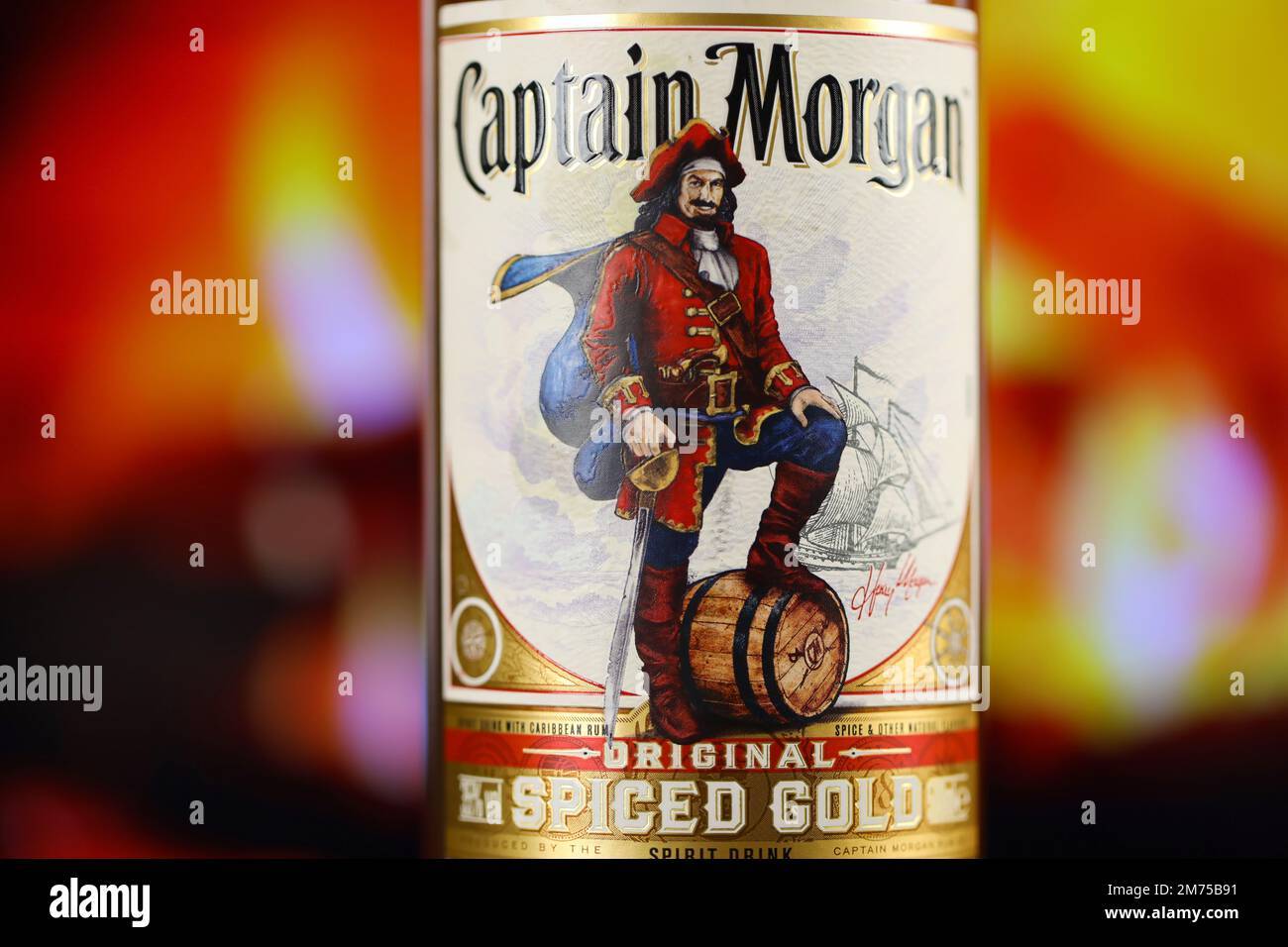 Captain morgan rum bottle hi-res stock photography and images - Alamy