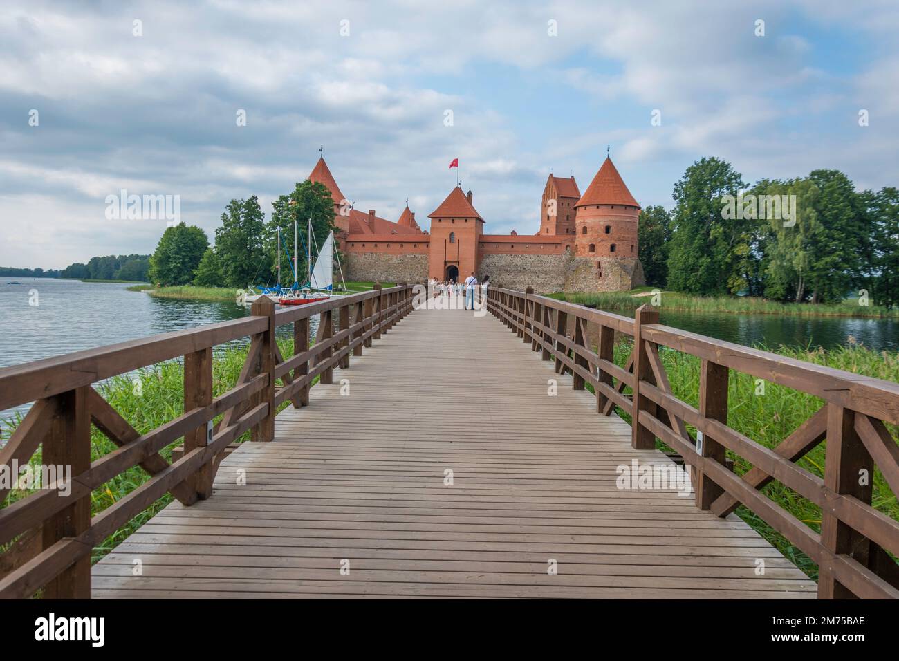 Trakai castle aerial hi-res stock photography and images - Alamy