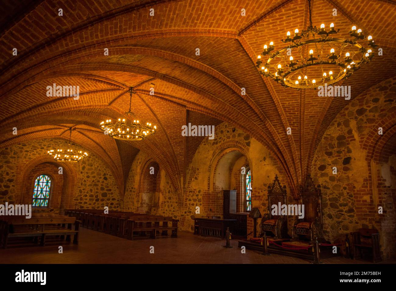 interior of Trakai Island Castle Lithuania Stock Photo - Alamy