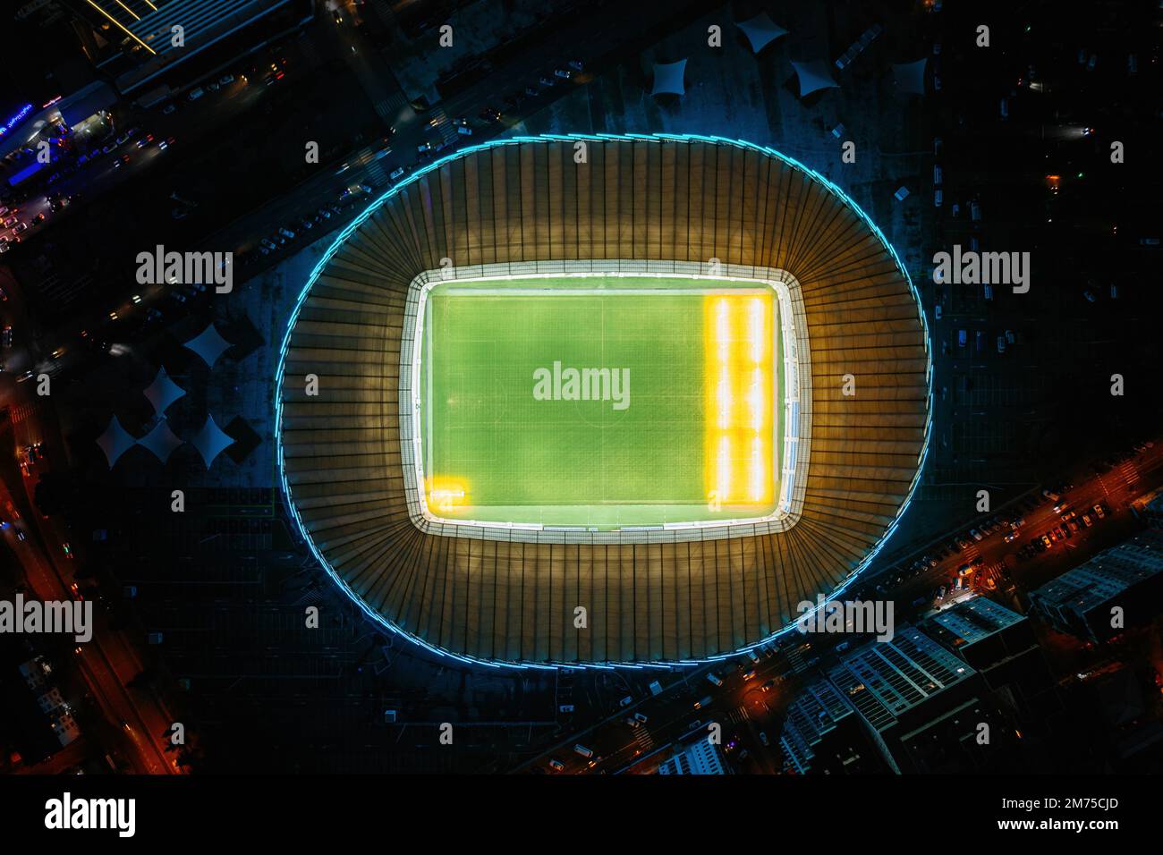 Football stadium new stadium drone hi-res stock photography and images - Alamy