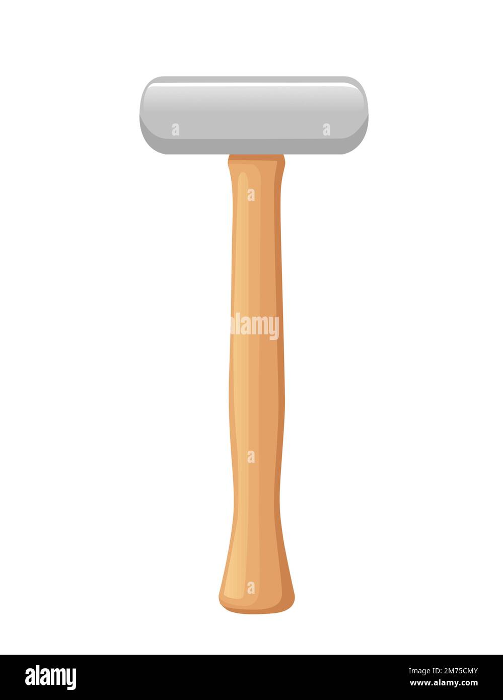 Classic hammer hand tool instrument vector illustration isolated on ...