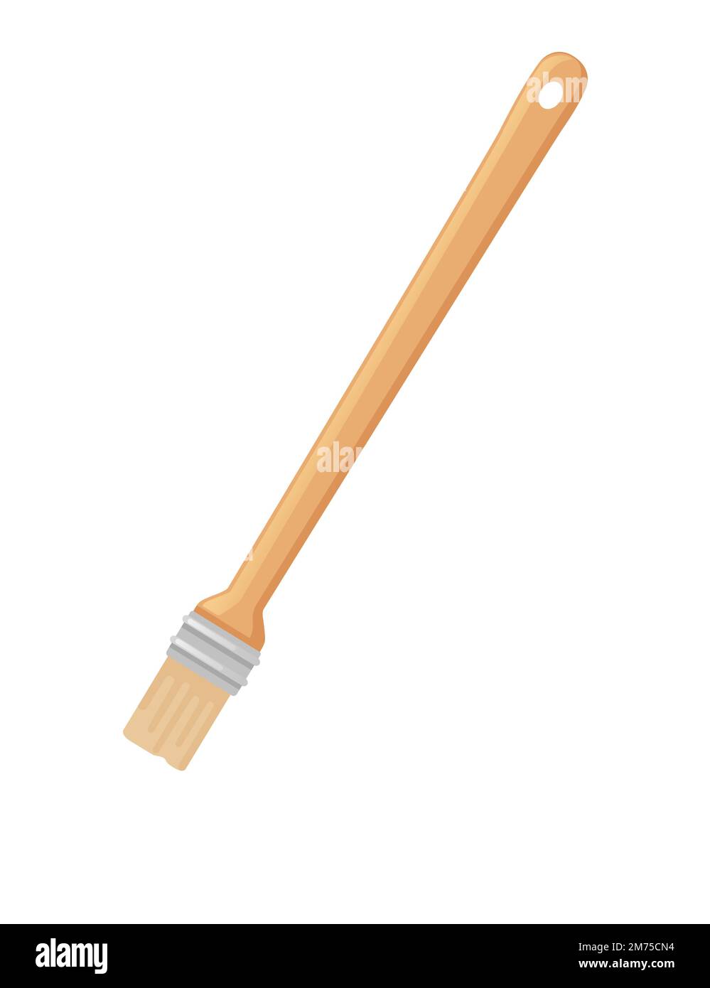 Paintbrush big size hand tool instrument for painting vector ...