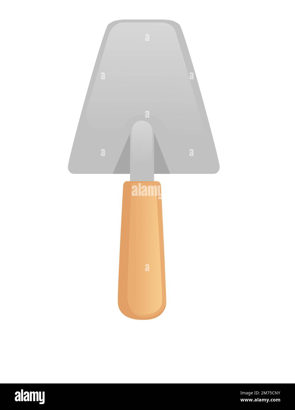 Putty knife hand tool instrument vector illustration isolated on white ...