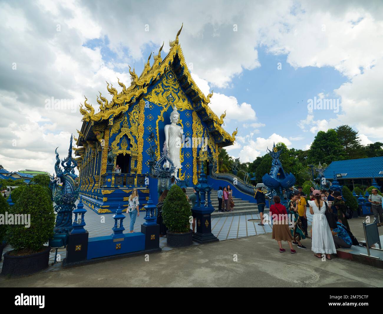 Chiang Rai, Thailand, November 18, 2022. Wat Rong Seur Ten or Blue ...