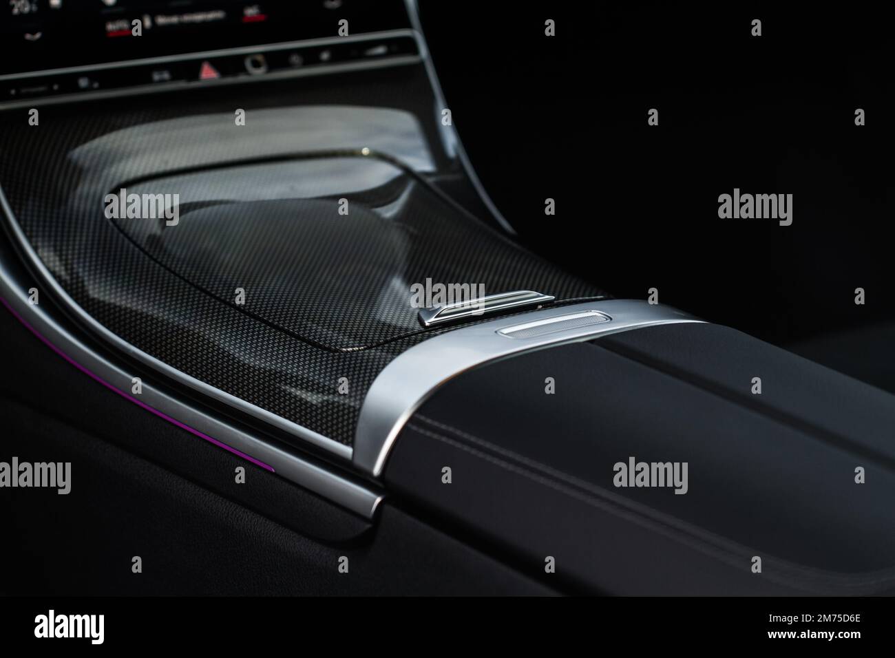 Modern car interior details. Car interior details Stock Photo - Alamy