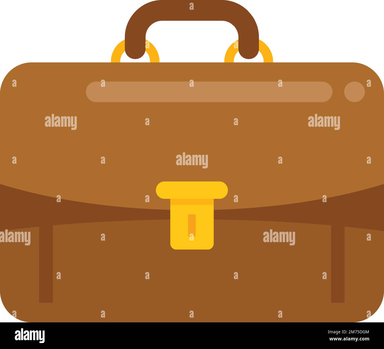 Work briefcase icon flat vector. Case bag. Office suitcase isolated ...