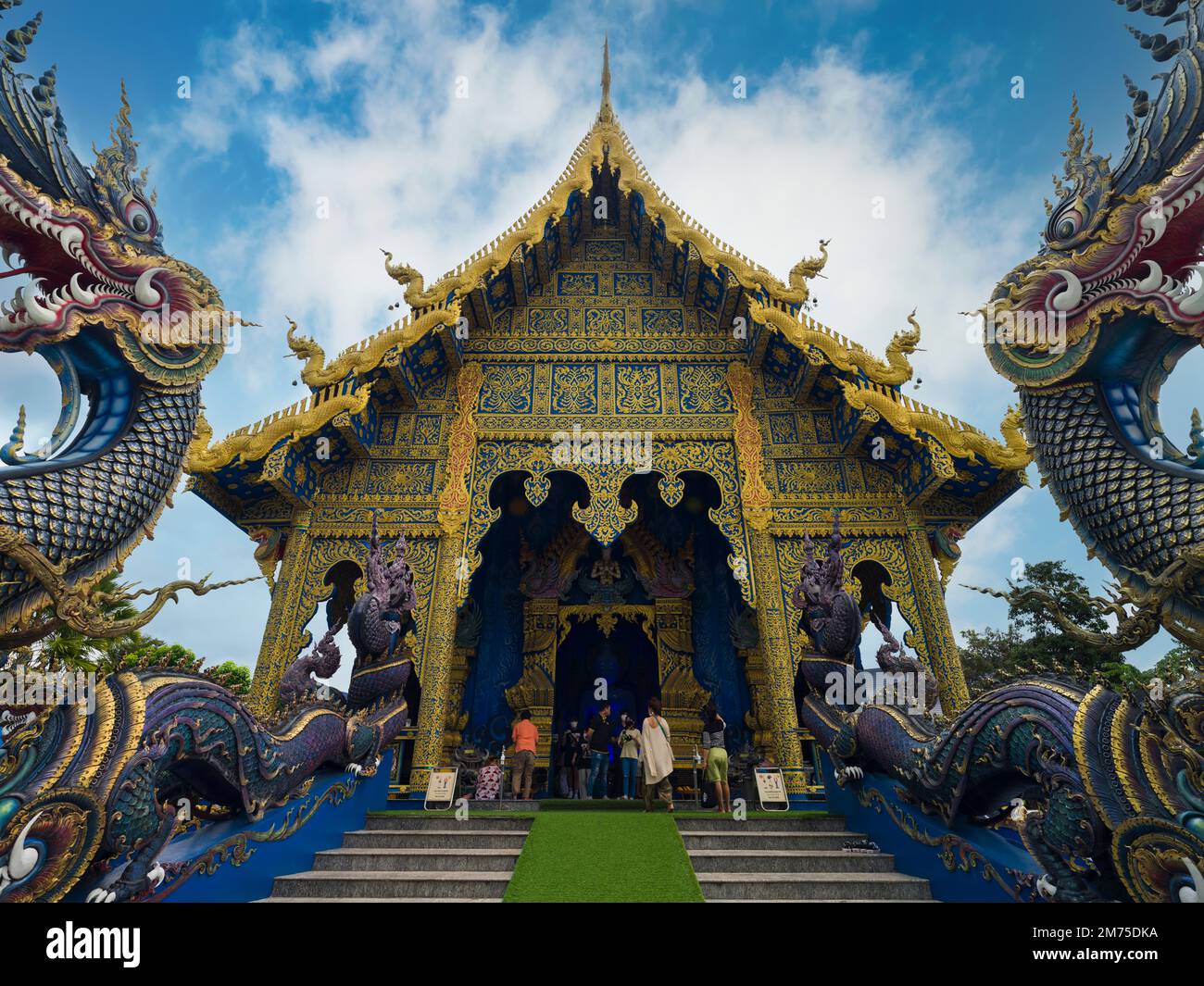 Chiang Rai, Thailand, November 18, 2022. Wat Rong Seur Ten or Blue ...