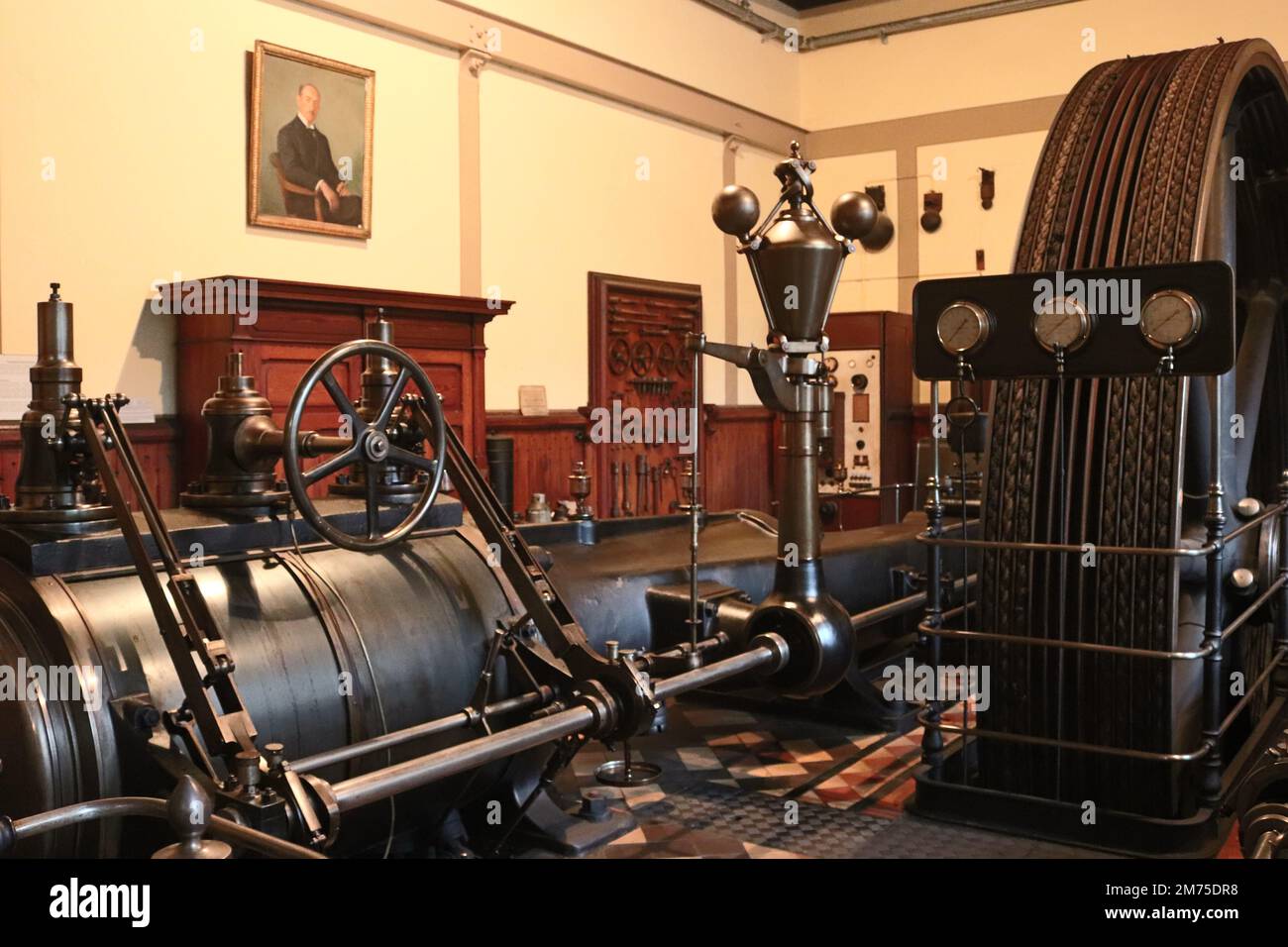 Steam machine, Wülfing-Museum, Radevormwald, Germany Stock Photo - Alamy