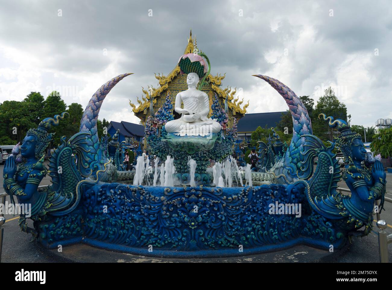 Chiang Rai, Thailand, November 18, 2022. Wat Rong Seur Ten or Blue ...