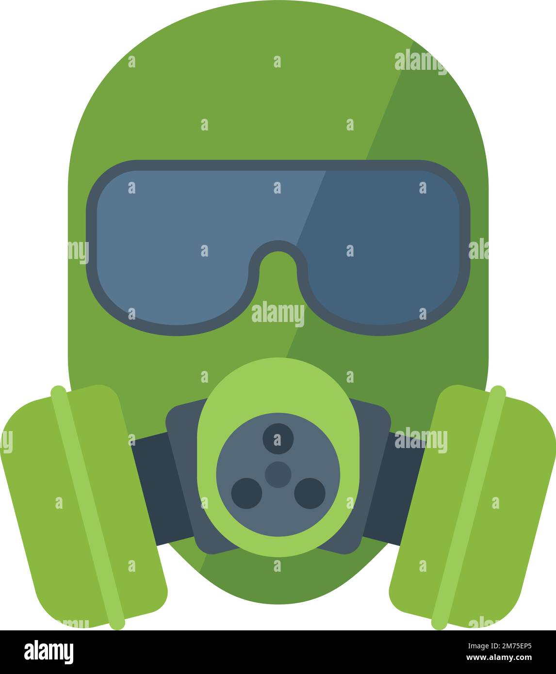 War gas mask icon flat vector. Toxic air. Chemical respirator isolated Stock Vector Image & Art ...