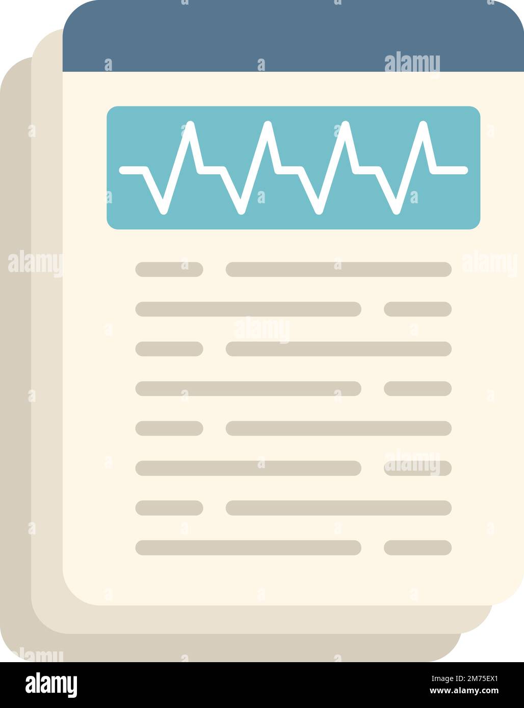 Patient papers icon flat vector. Online doctor. Health medical isolated ...