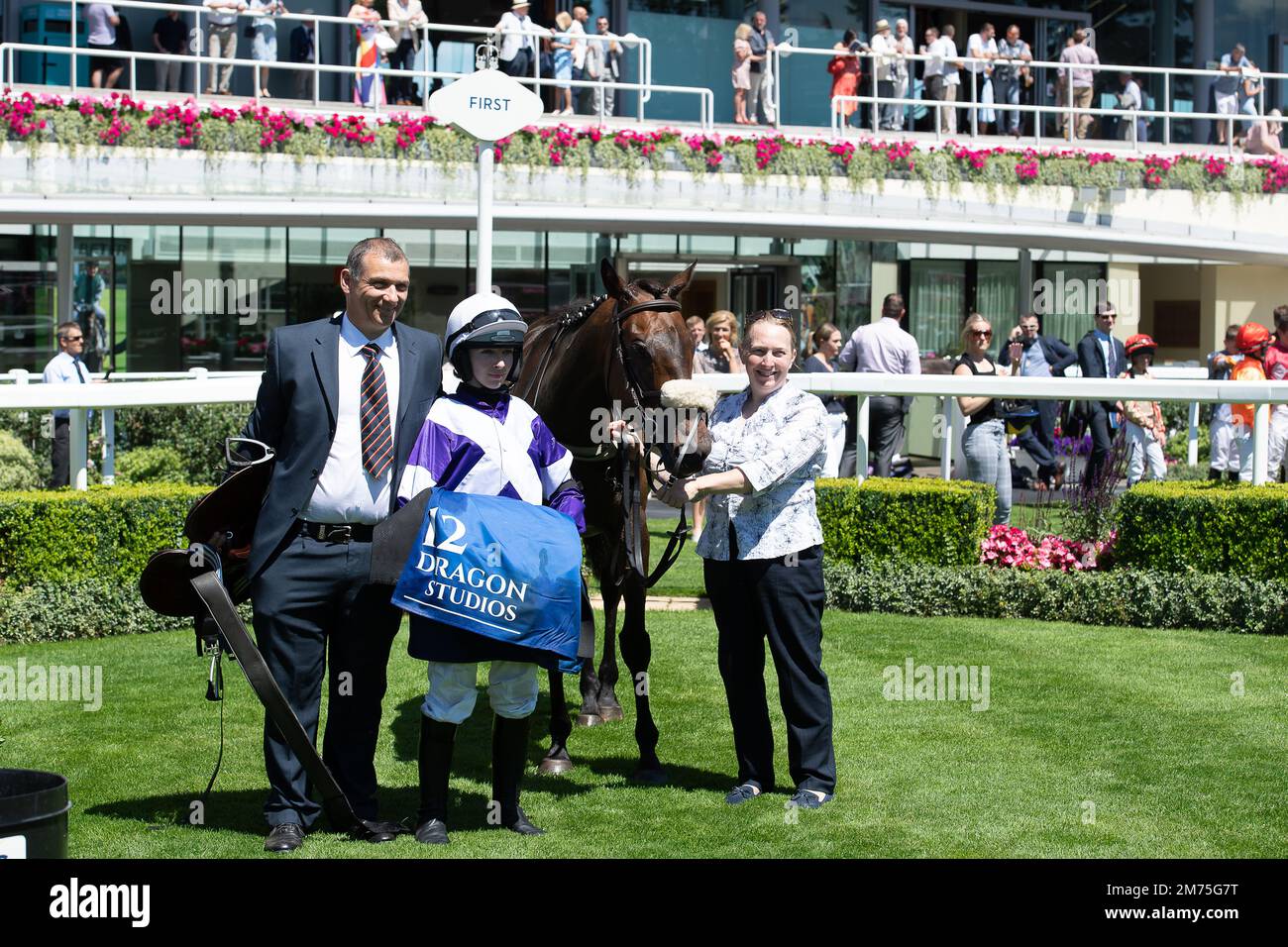 Ascot, Berkshire, UK. 9th July, 2022. Jockey Mean Ridsdale rider of ...
