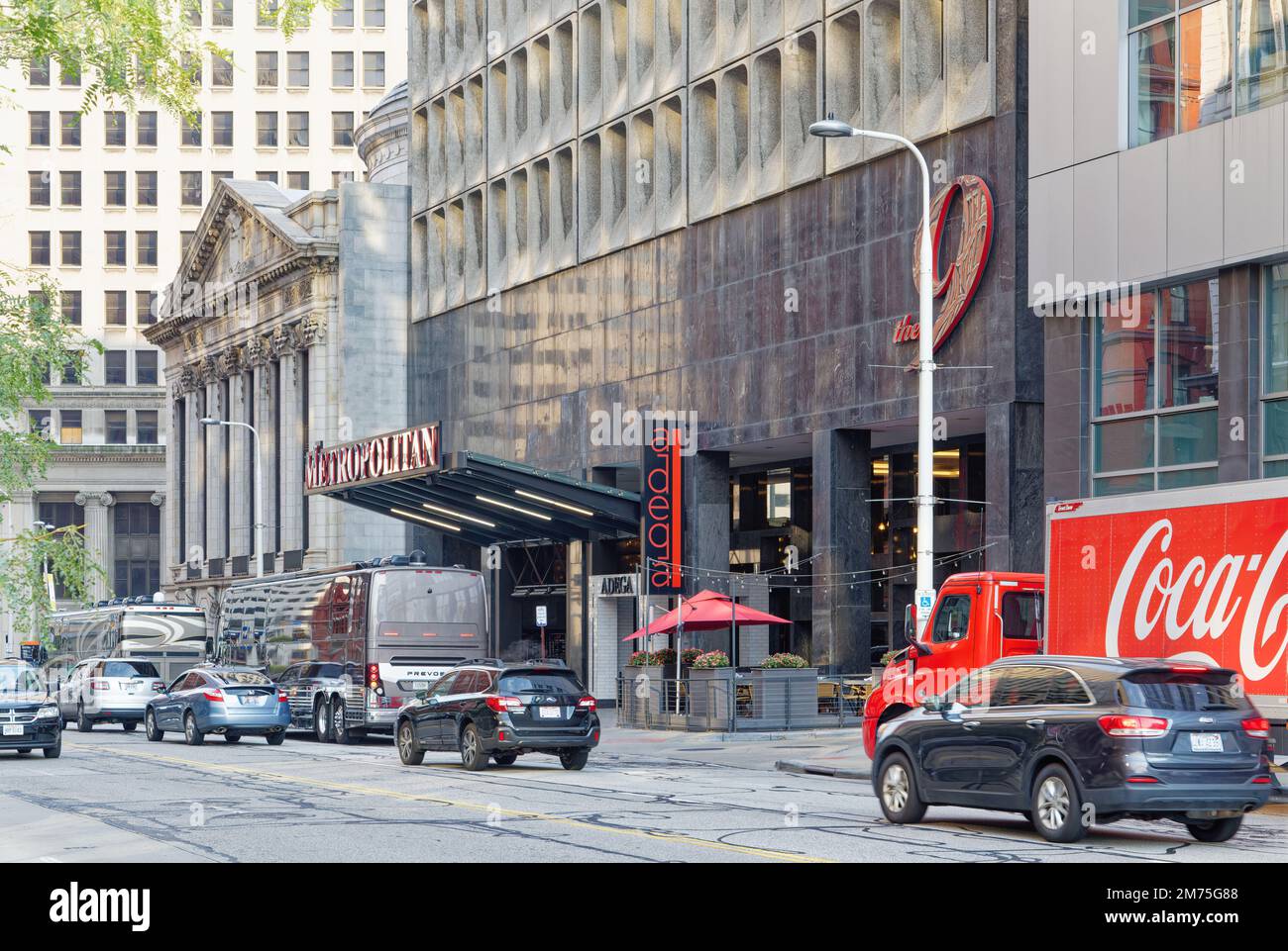 The 9 is the new name of the 1971 brutalist skyscraper-turned-hotel on Euclid Avenue at East 9th ...