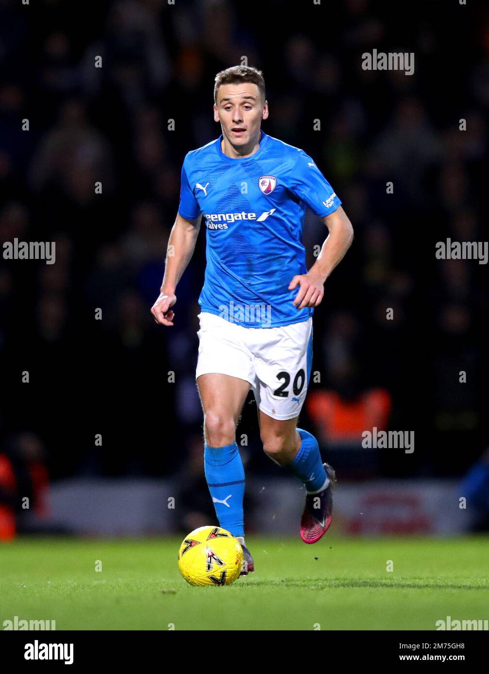 Chesterfield's Jeff King during the Emirates FA Cup third round match ...