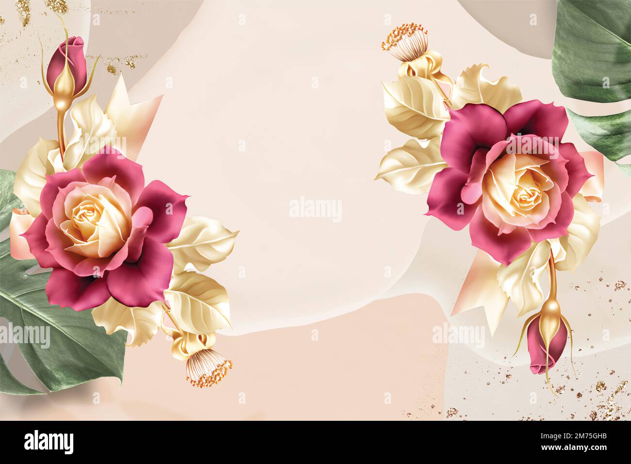 3D High Decoration Background Wallpaper Stock Photo - Alamy