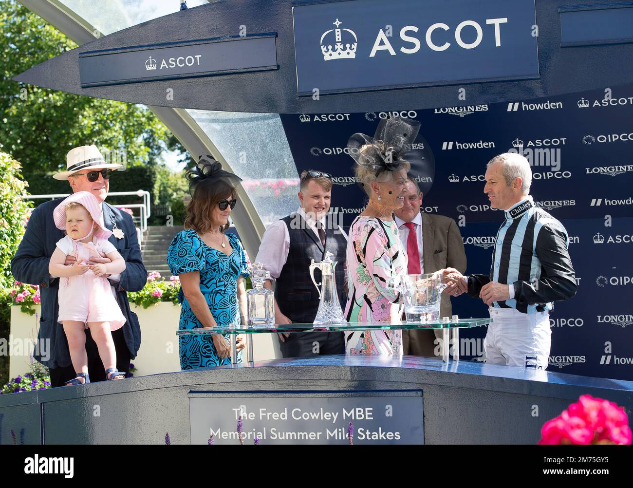 Ascot, Berkshire, UK. 9th July, 2022. The winners presentation for the ...