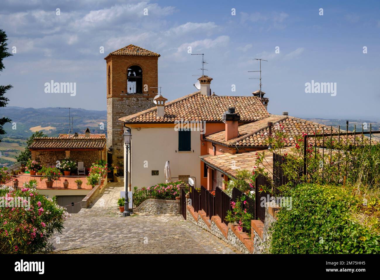 Church of Sant' Andrea, Verucchio, Emilia-Romagna, Italy Stock Photo ...