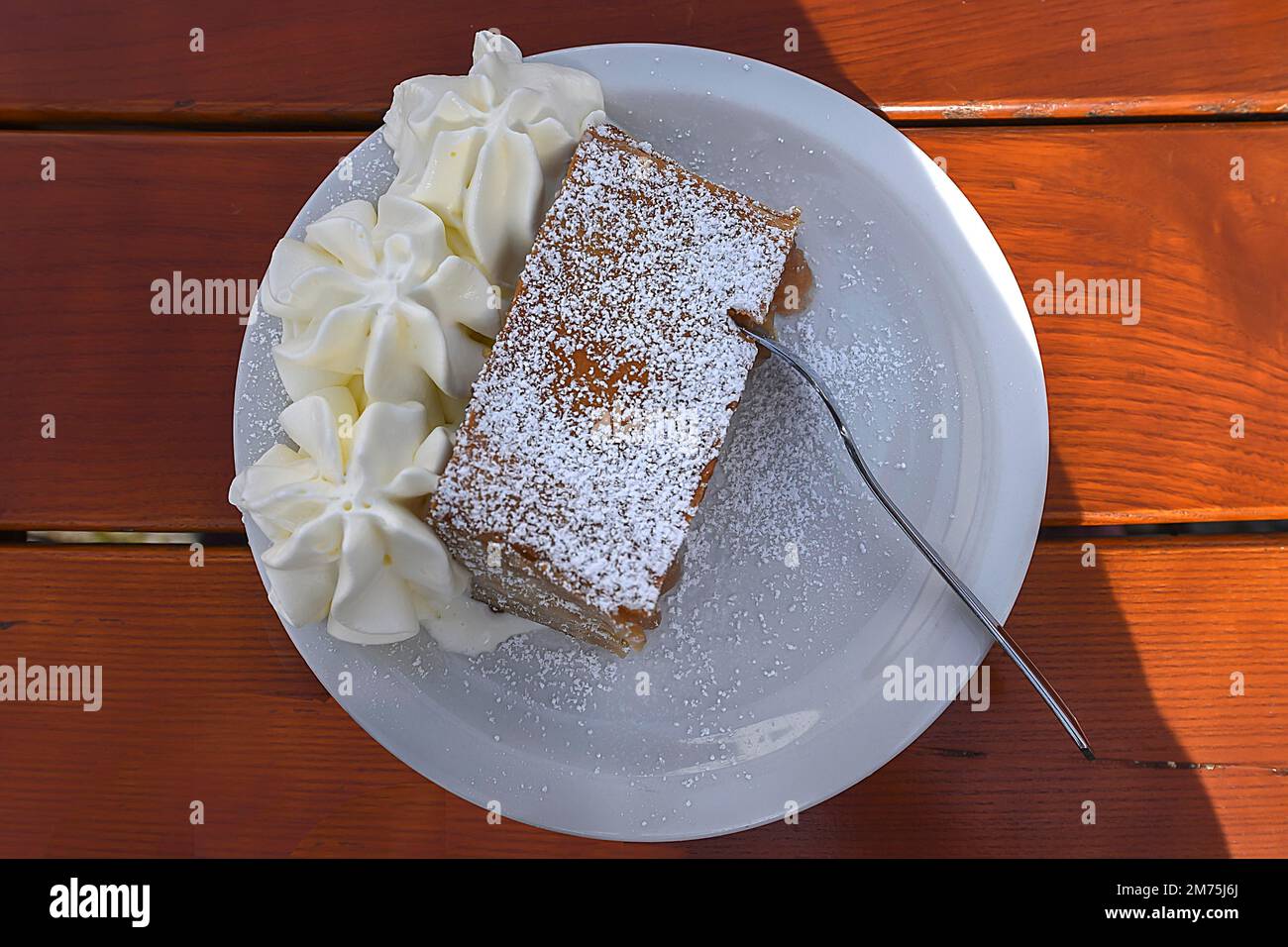 German Strudel With Cream