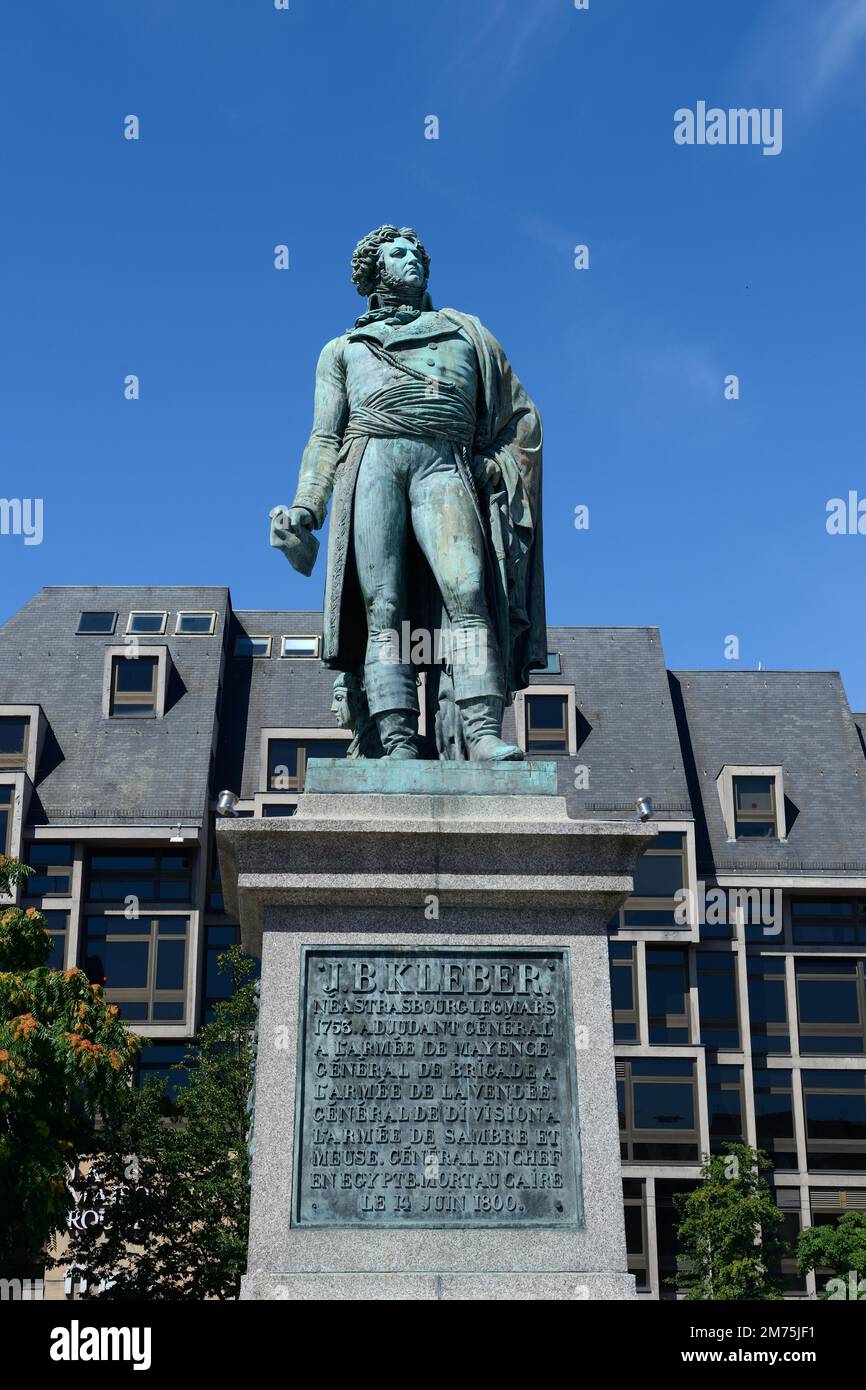 Statue of Jean-Baptiste Kleber, French General, Strasbourg, Alsace ...