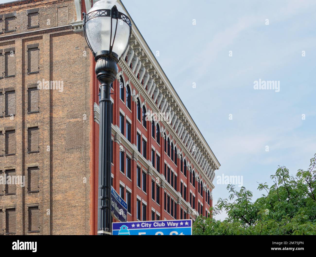 44 massive terra cotta brackets frame the top story windows and support ...