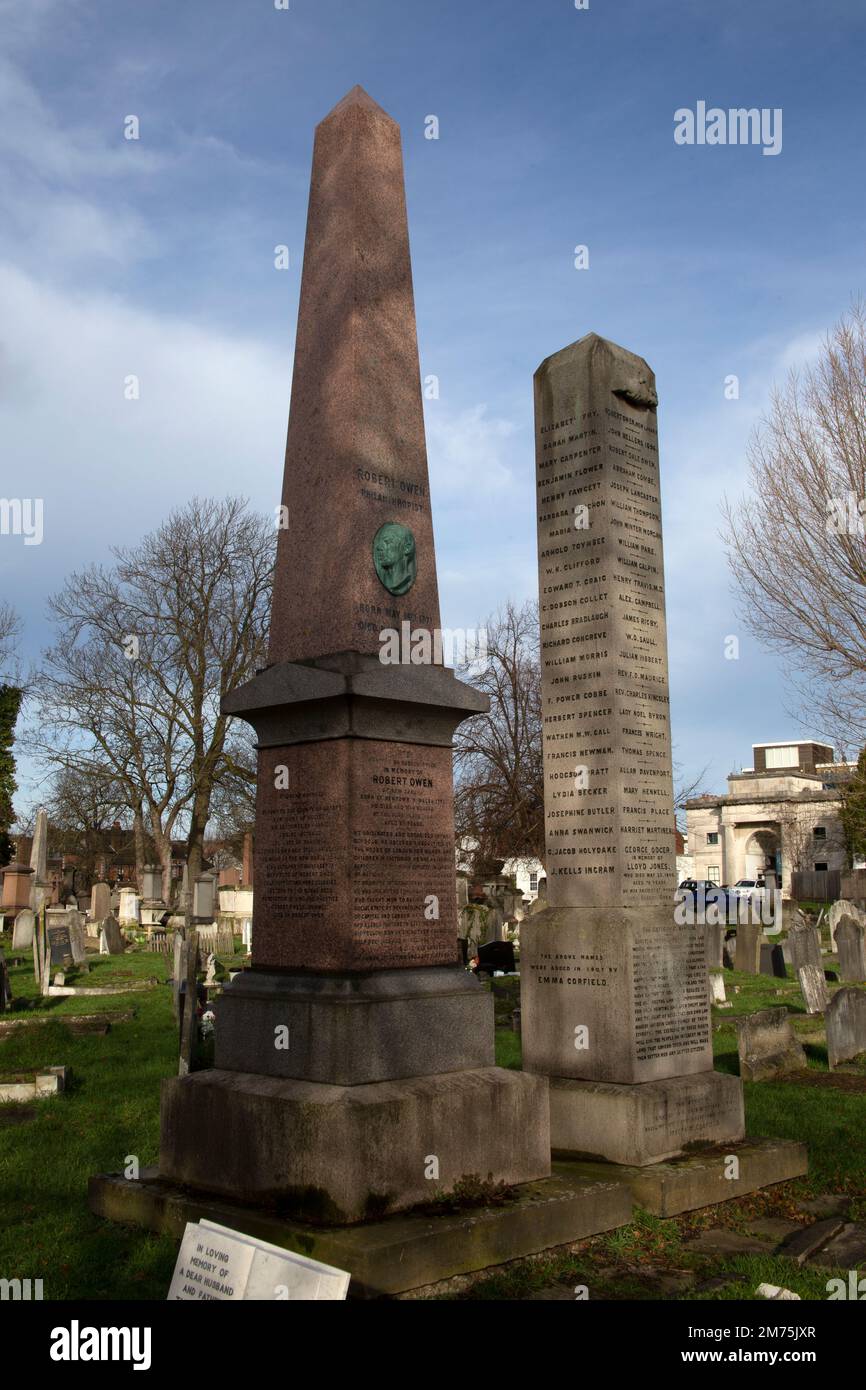 The Reformers' Memorial and an obelisk dedicated to the memory of ...
