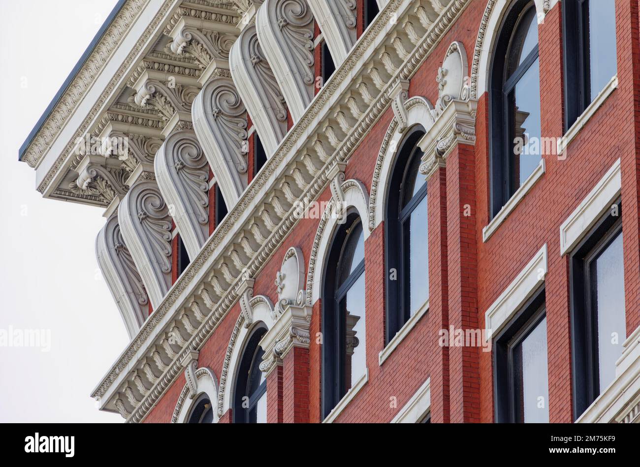 44 massive terra cotta brackets frame the top story windows and support ...