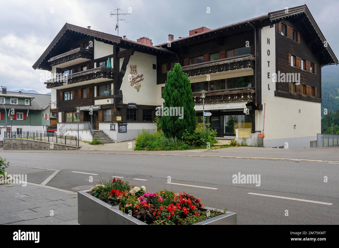 Gasthof Traube, Riezlern, Kleinwalsertal, Vorarlberg, Austria Stock ...