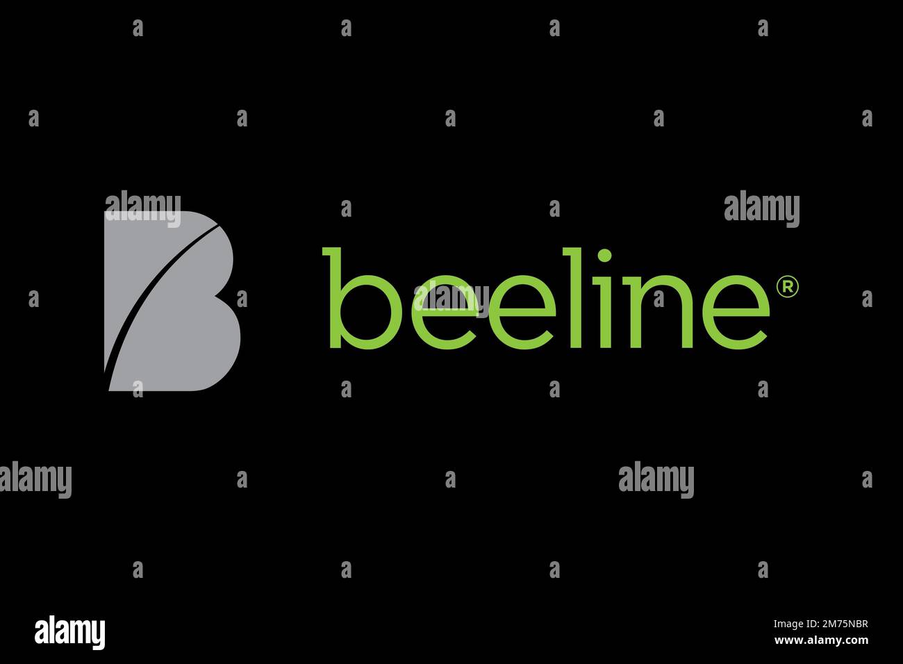 Beeline software company, Logo, Black background Stock Photo - Alamy