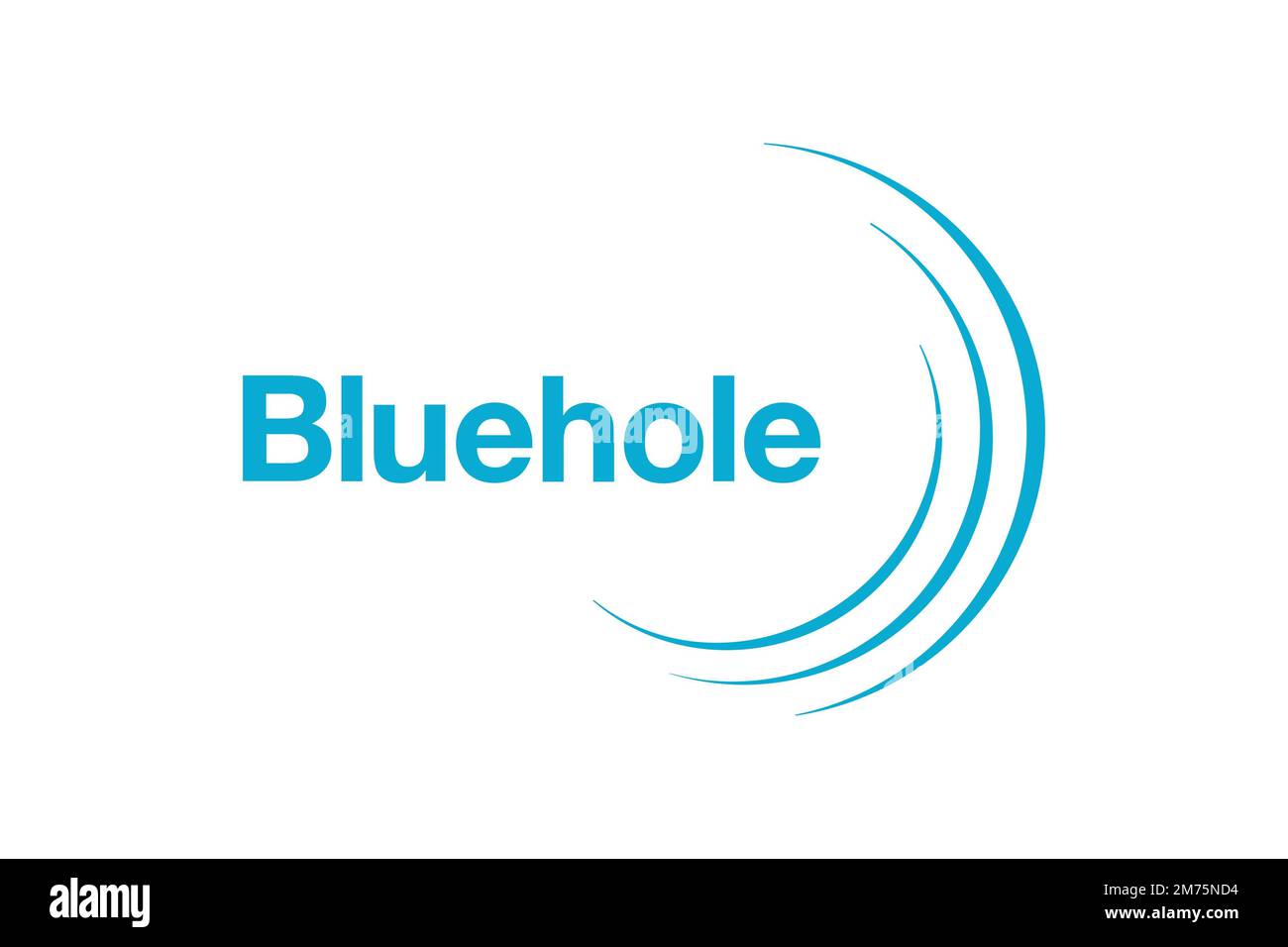 Bluehole company, Logo, White background Stock Photo - Alamy