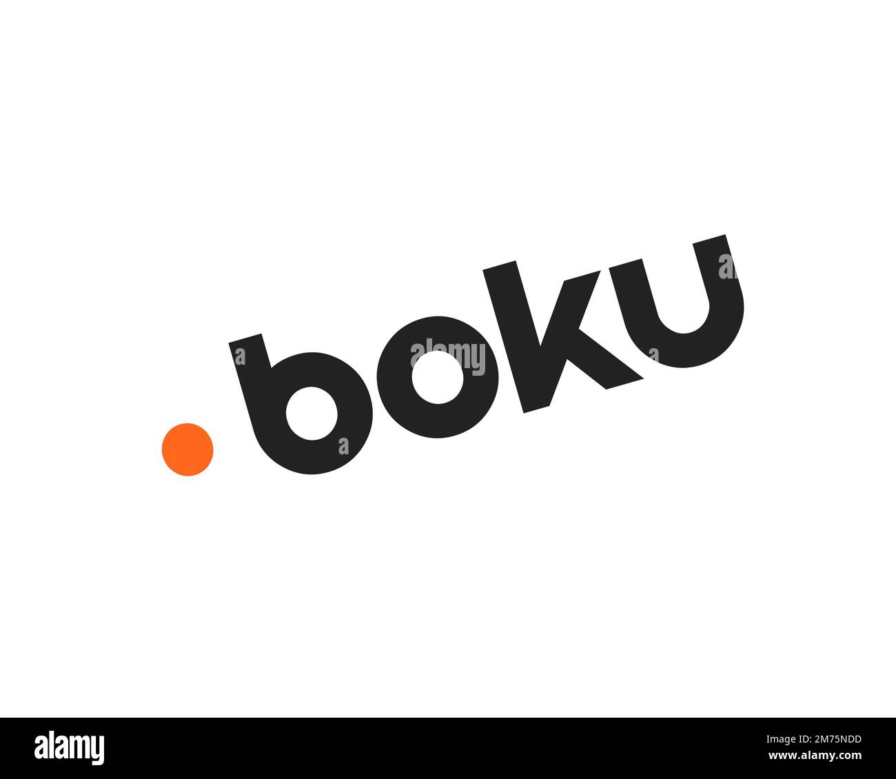 Boku Inc. rotated logo, white background Stock Photo - Alamy
