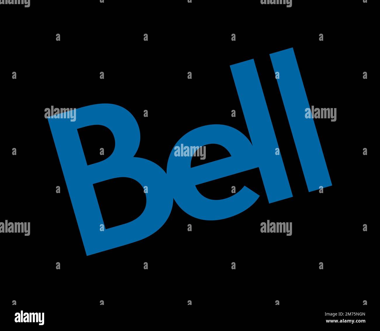 Bell TV, rotated logo, black background Stock Photo - Alamy