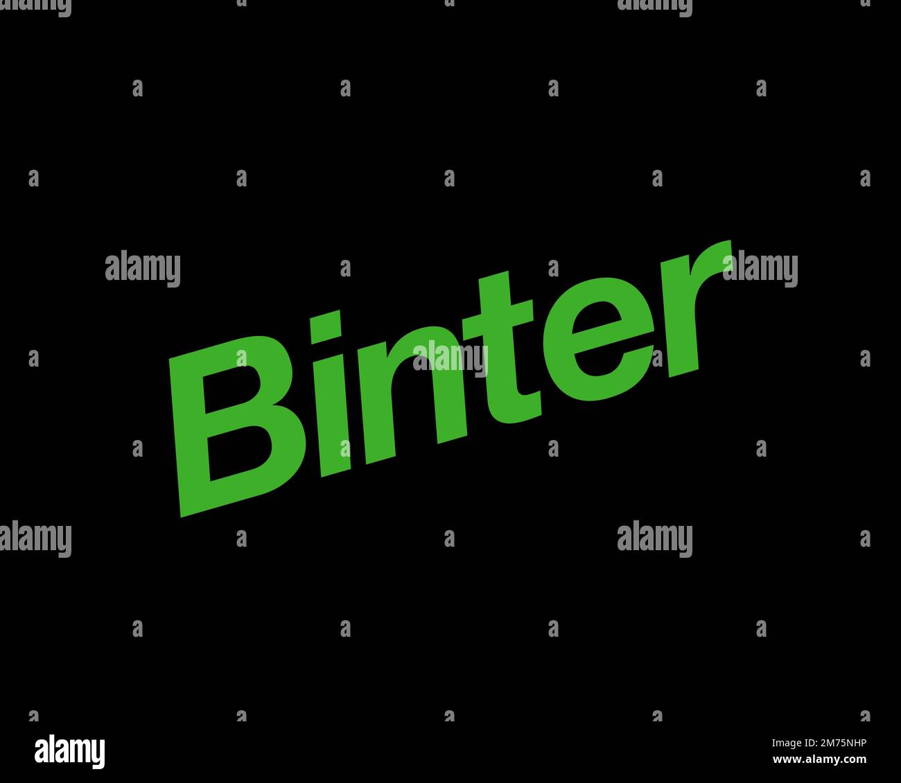 Binter Canarias, rotated logo, black background Stock Photo - Alamy