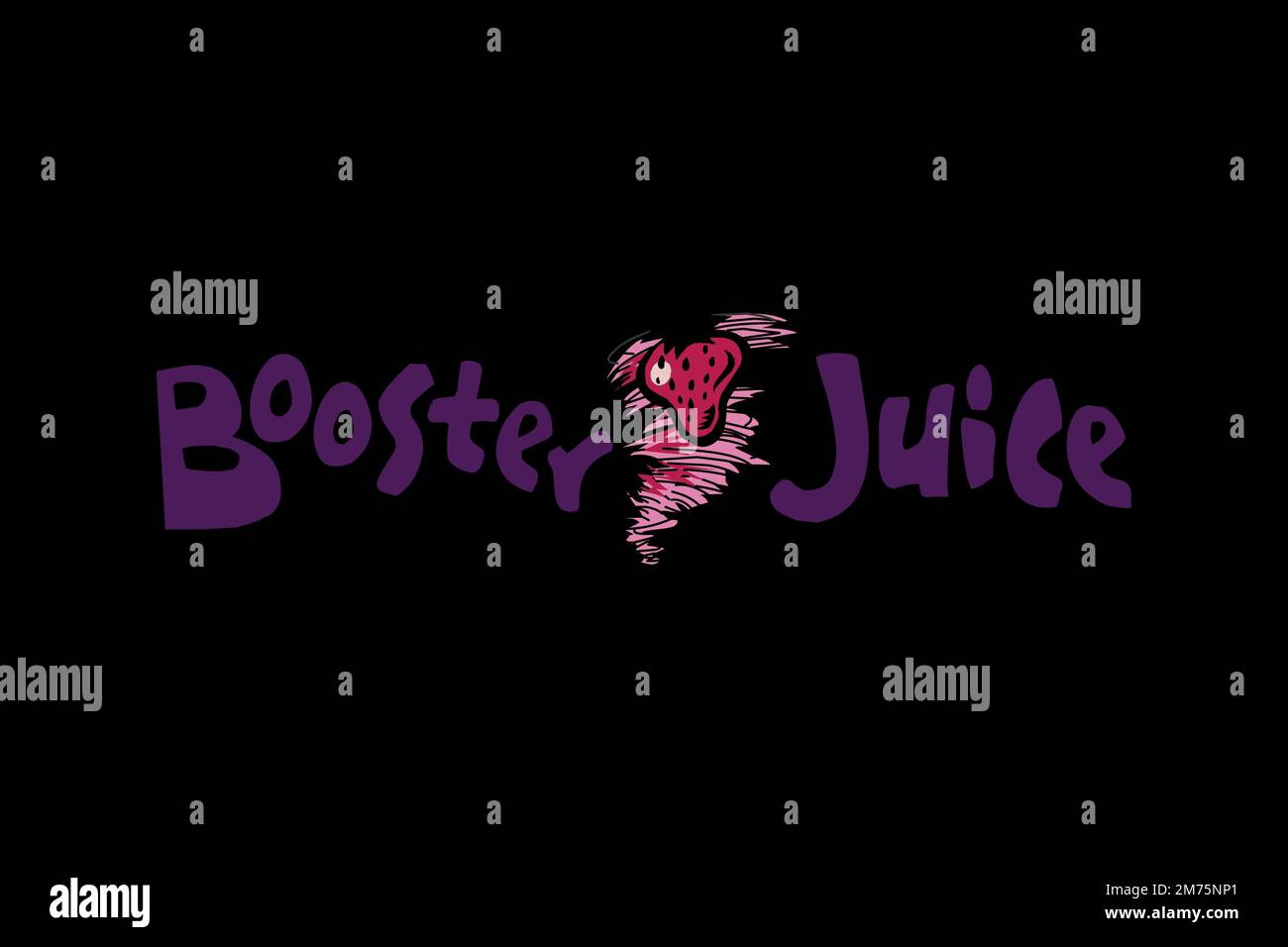 Booster Juice, Logo, Black background Stock Photo - Alamy